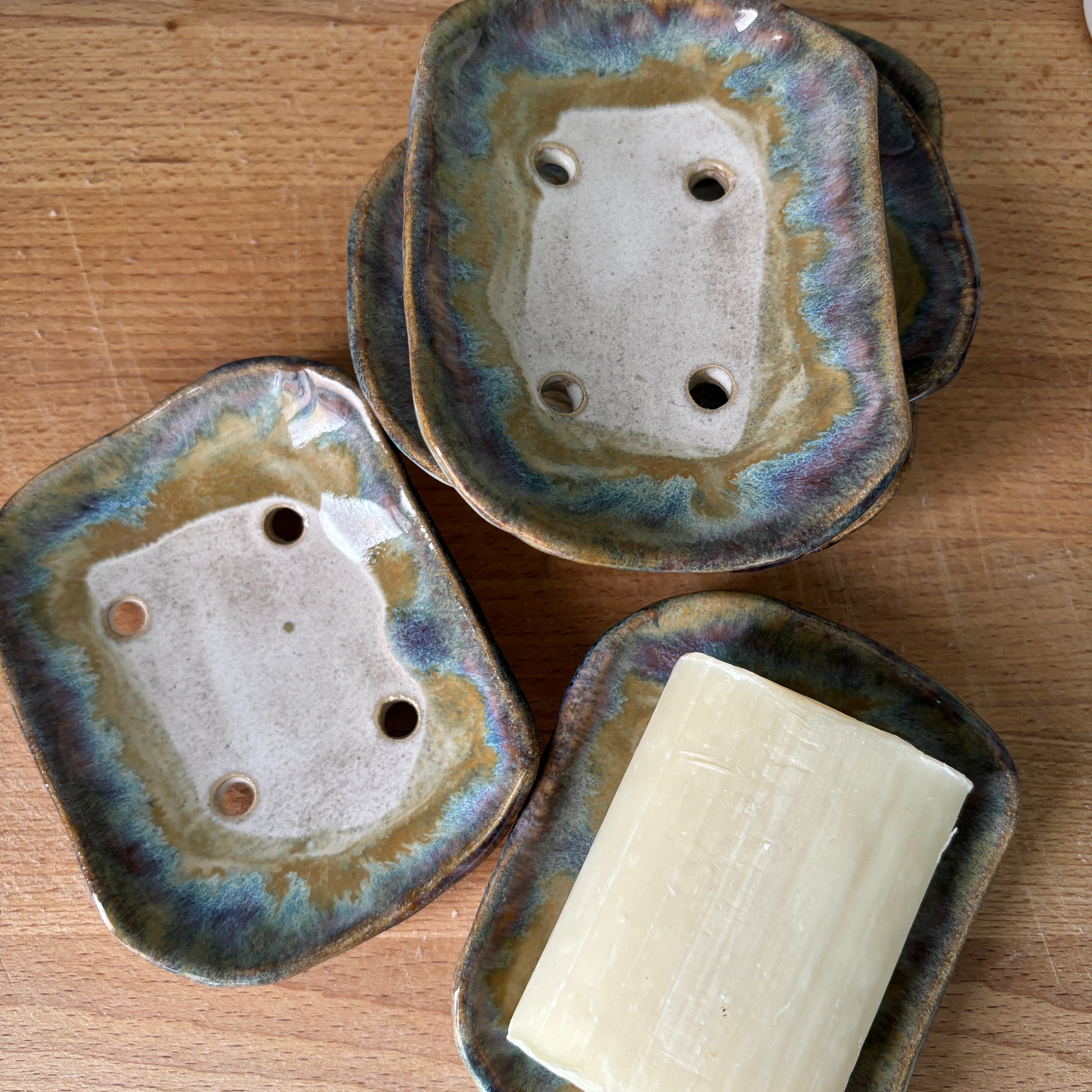 Handmade Ceramic Soap Dish, Rectangular Soap Dish, Unique Ceramic Soap ...