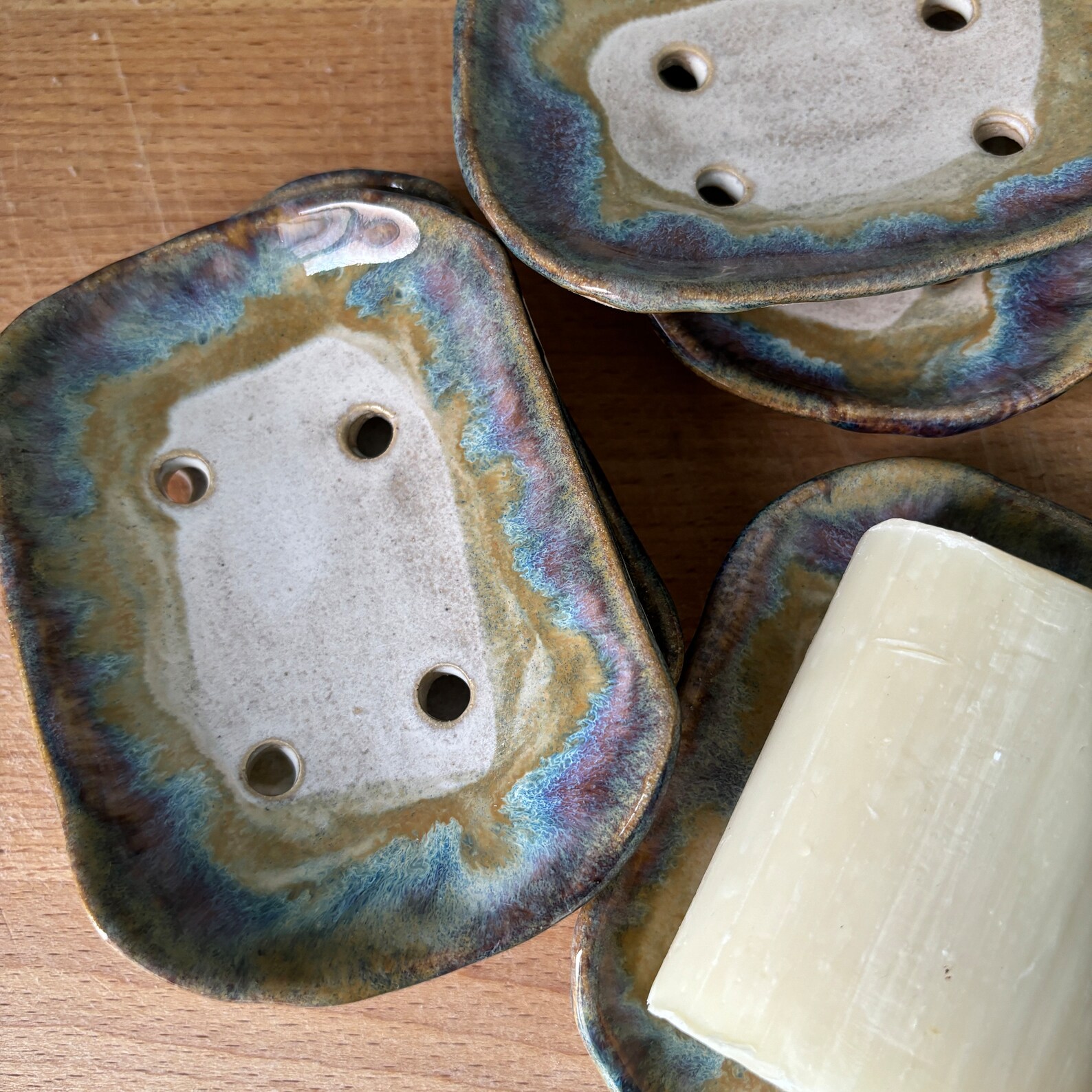Handmade Ceramic Soap Dish, Rectangular Soap Dish, Unique Ceramic Soap ...