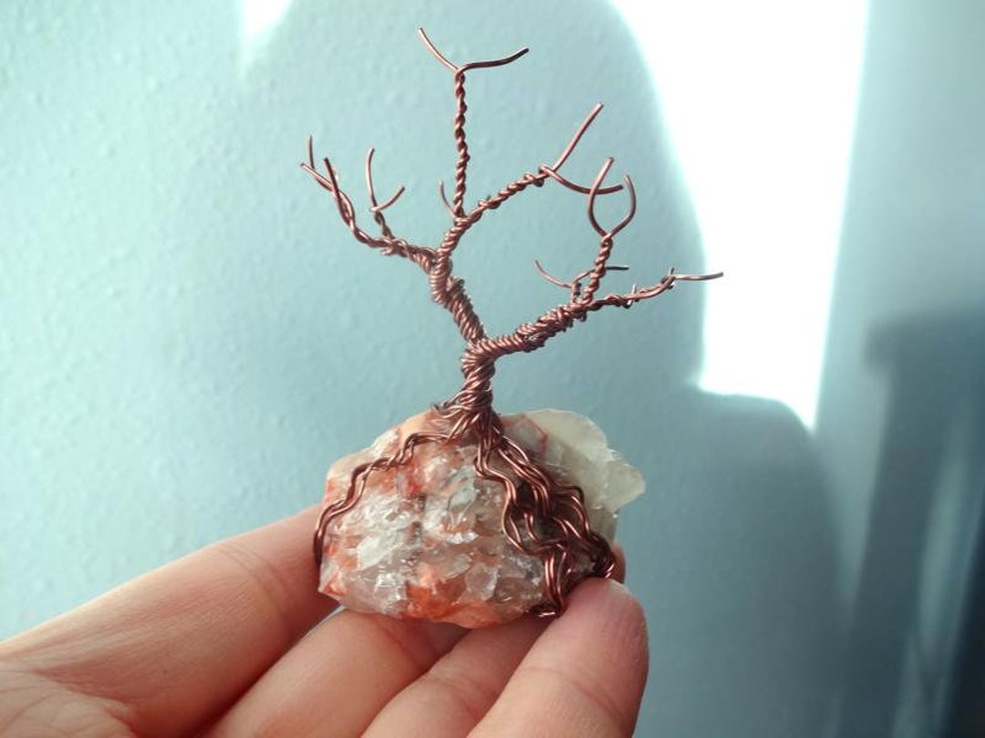 Small Wire Tree of Life, Chakra Healing Wire Tree Sculpture, Miniature ...