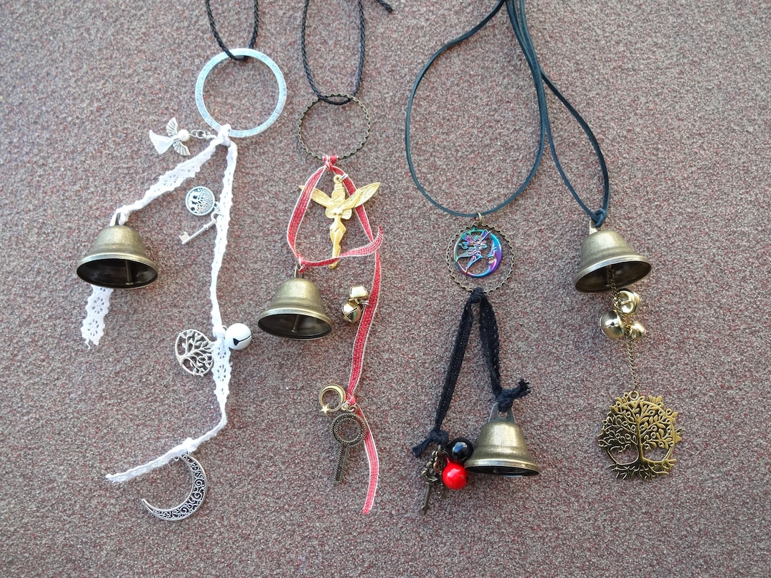 Wiccan Bells for Entryway Protection, Pagan Hanging Wind Chimes for ...