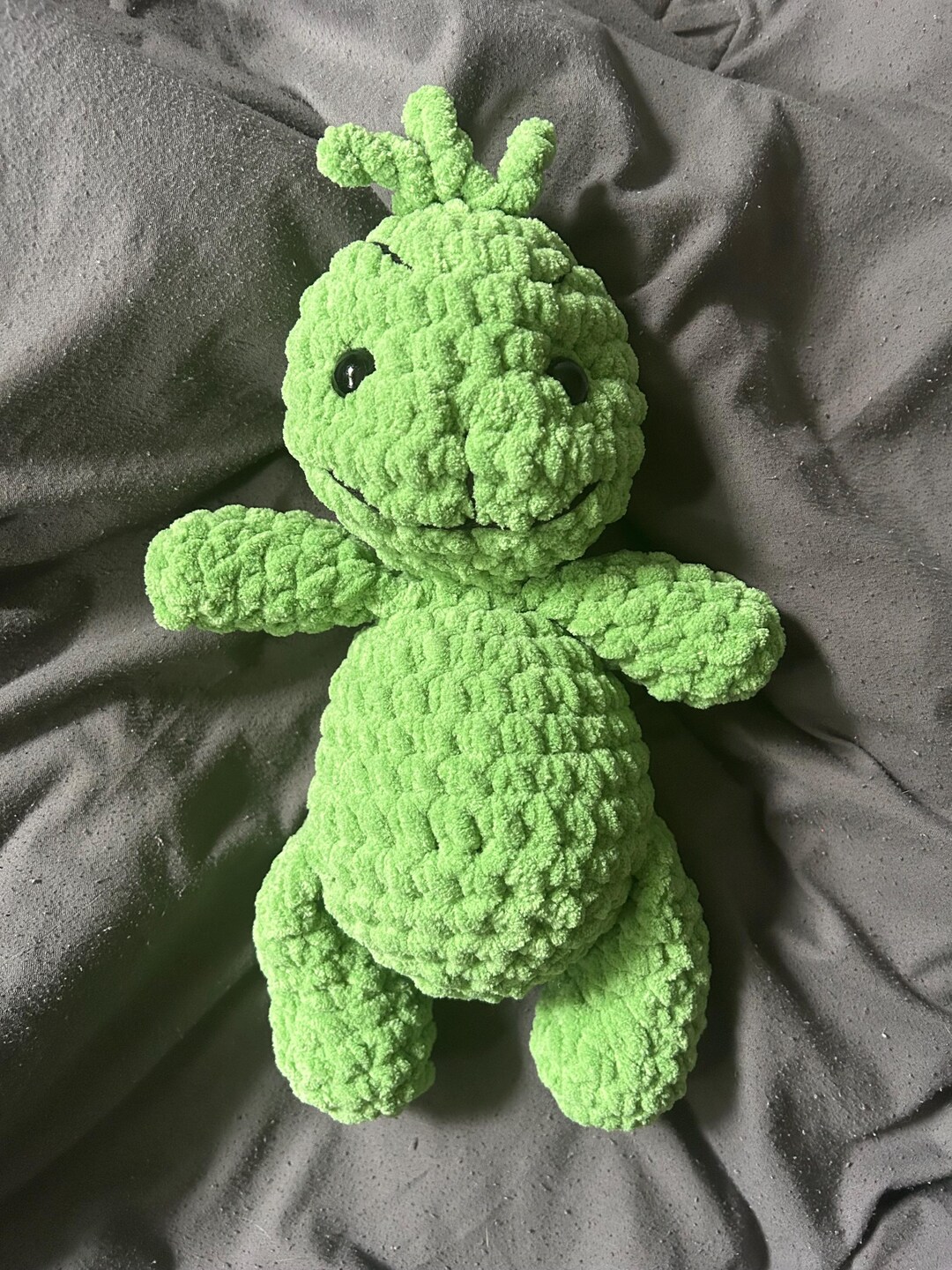 Crochet Grumpy Green Guy Plushie | Christmas Gift | Christmas Plush ...