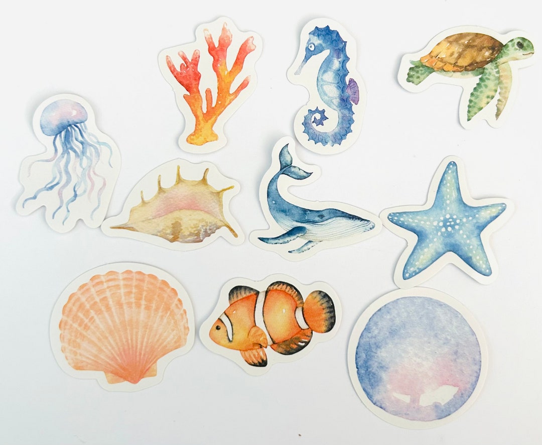 Ocean Sticker Grab Bag Free Shipping! - Etsy