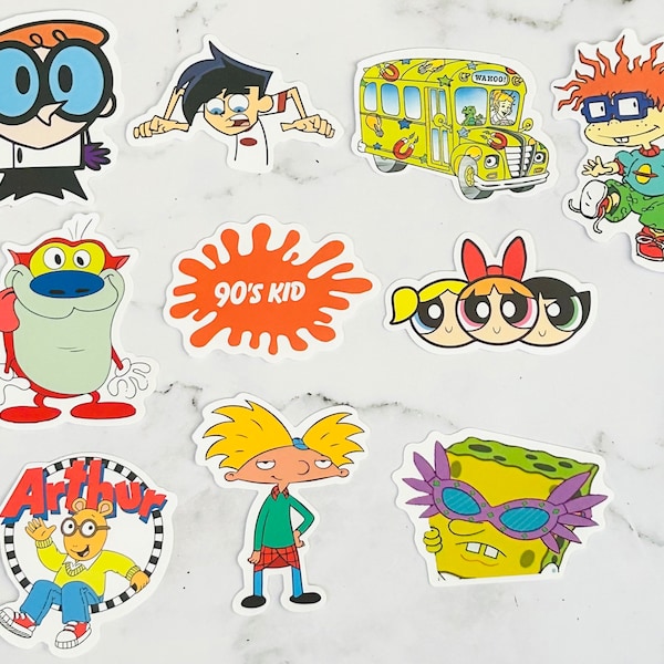 1990’s Cartoon Stickers - Etsy