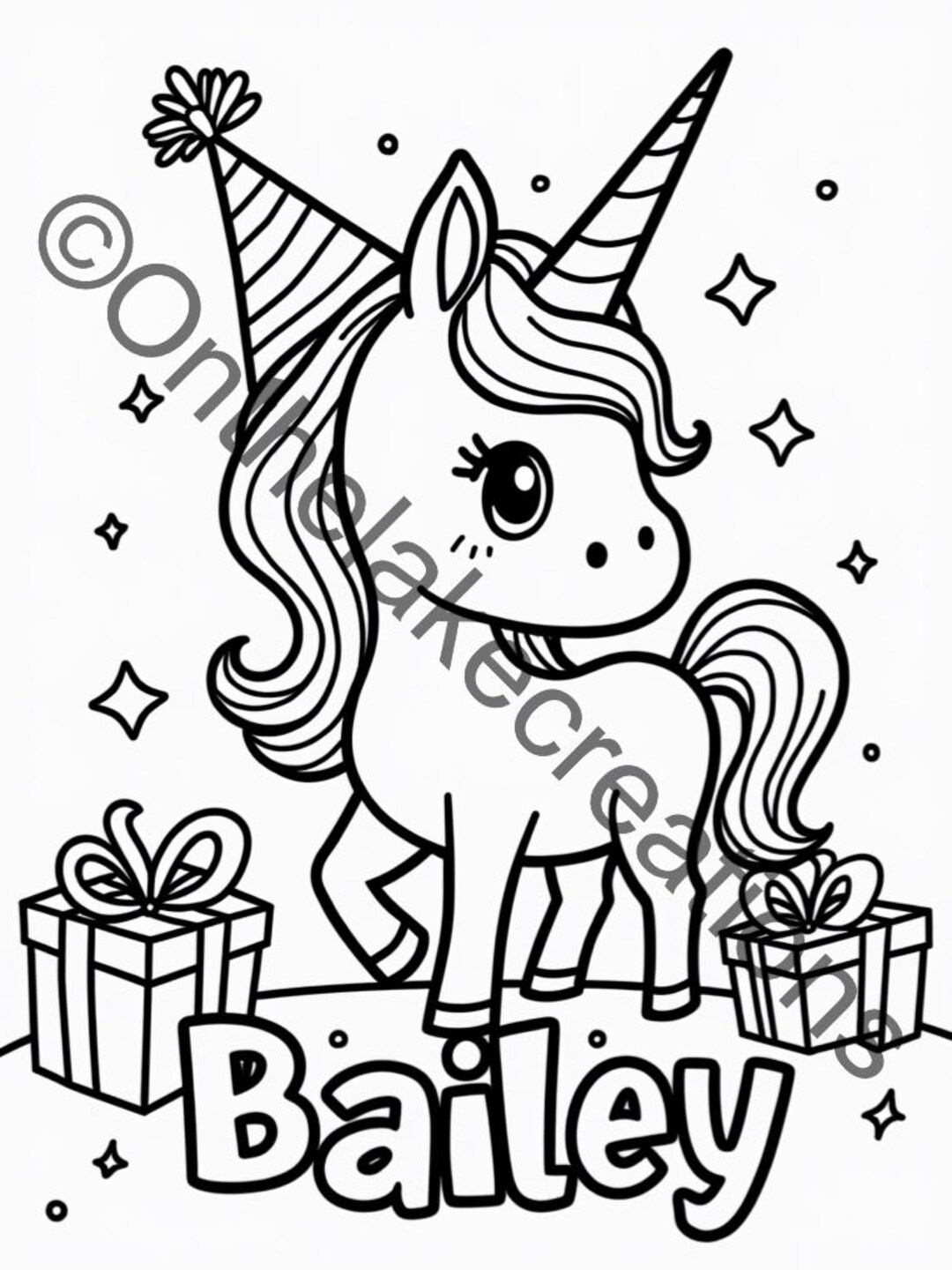 Personalized Colouring Pages - Etsy