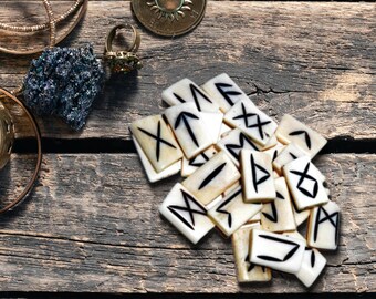Bone Runes Set - Etsy