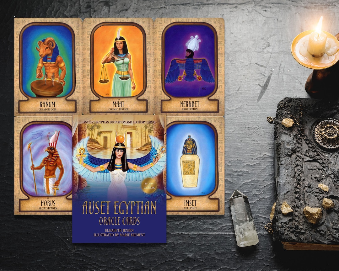 Auset Egyptian Oracle Cards Oracle Deck Tarot Cards with - Etsy 日本