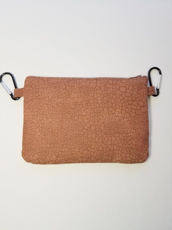 Tobacco Brown Belt Loop Bag: Cotton Crossbody Phone Pouch - Etsy