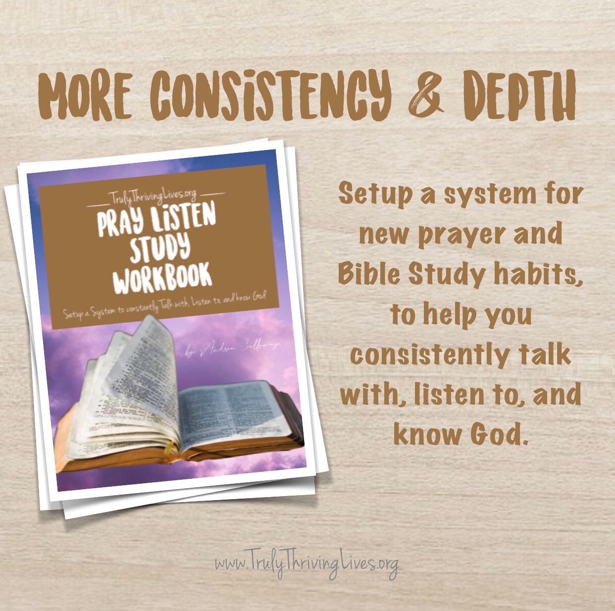 Prayer & Bible Study Workbook for More In-depth Study, a Closer ...