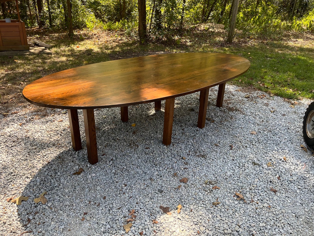 Large Oval Dining Table - Etsy