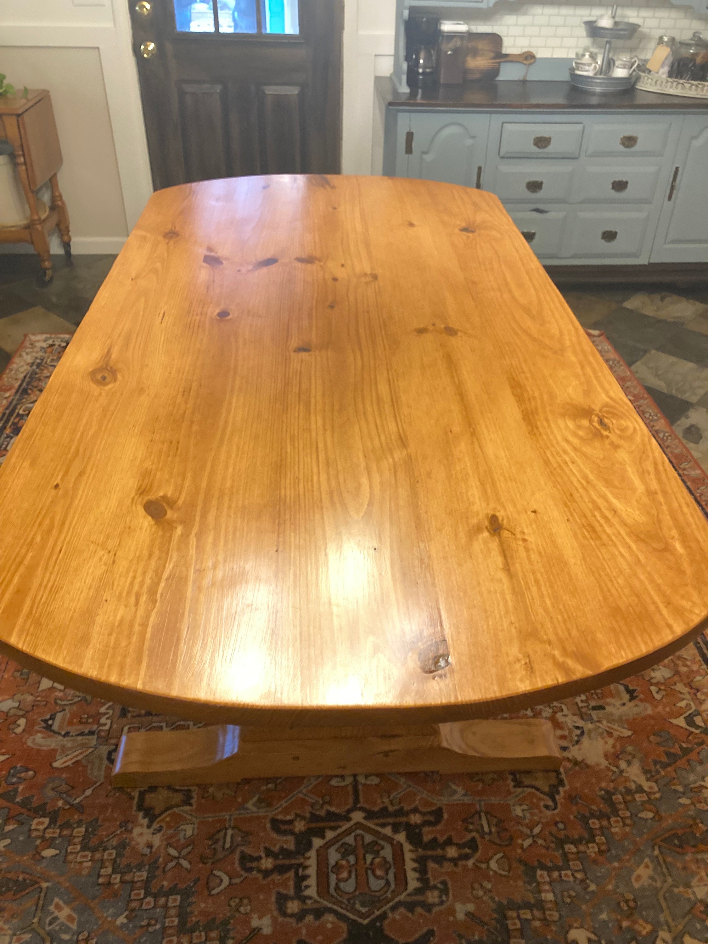 Trestle Dining Table - Etsy