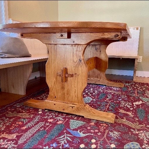 Trestle Dining Table - Etsy