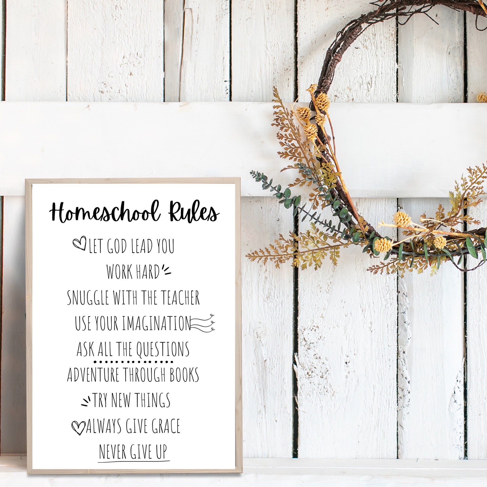 Homeschool Rules, Homeschool Poster, Homeschool Printable, Home ...