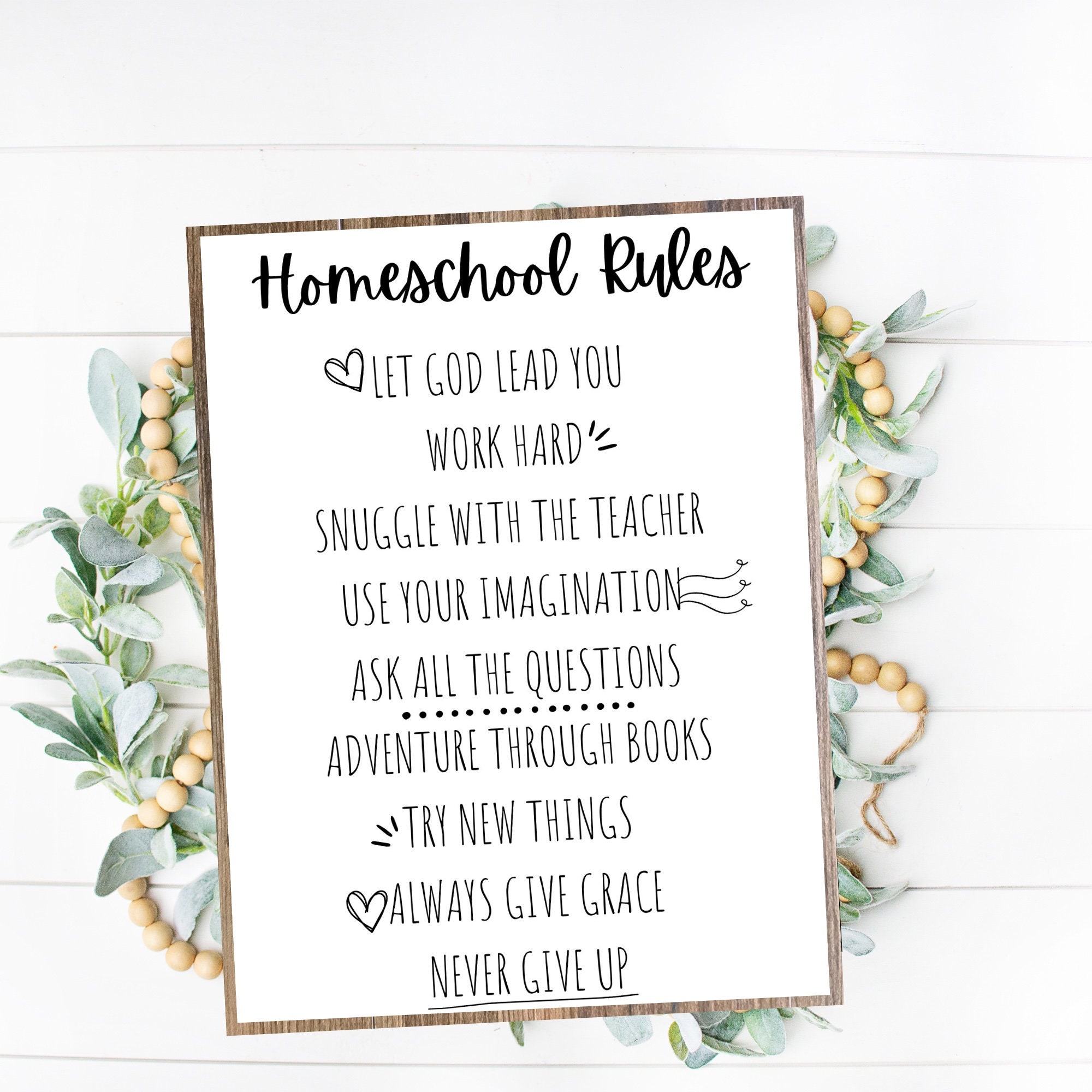Homeschool Rules, Homeschool Poster, Homeschool Printable, Home ...