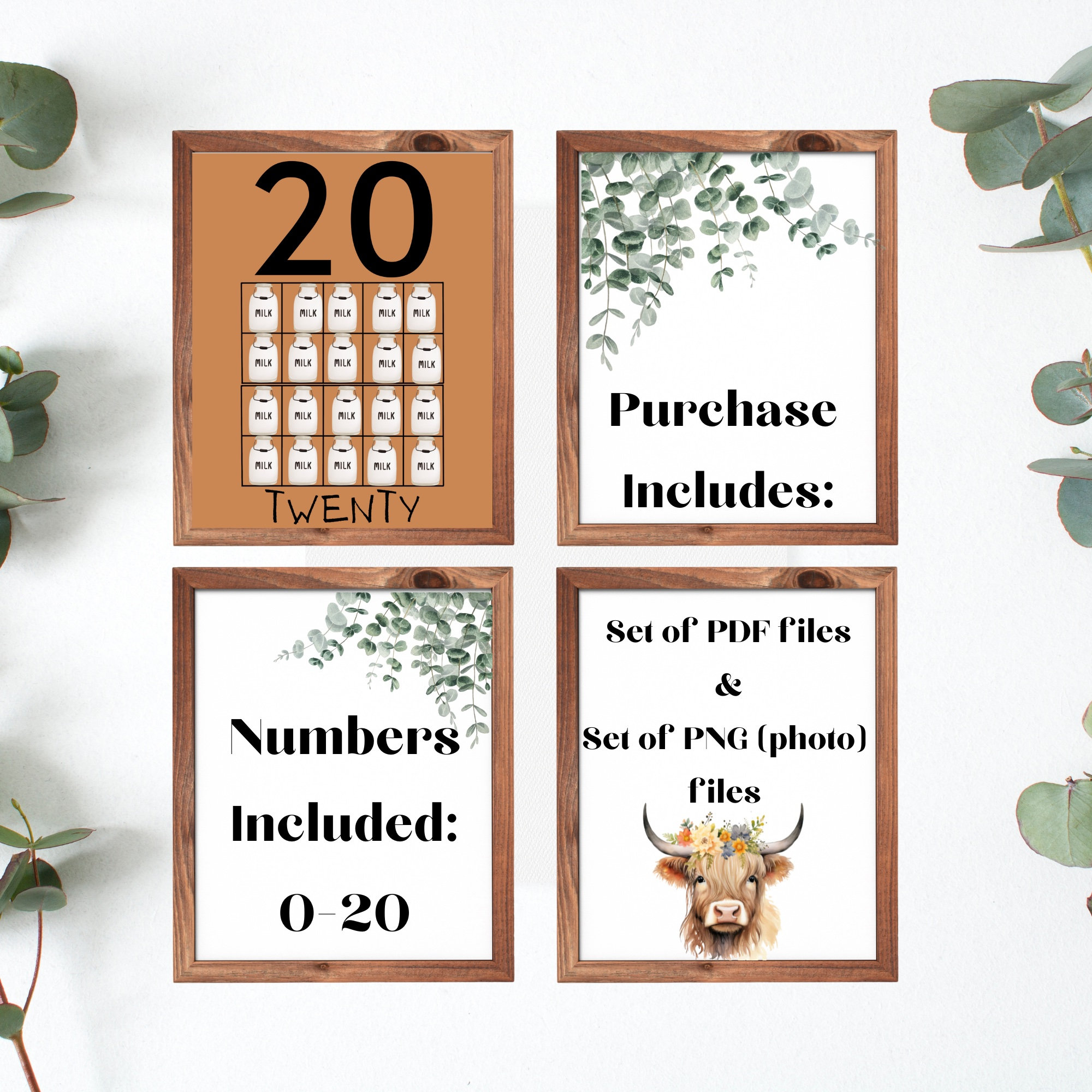 Farm Theme Number Posters, Farm Classroom Decor, Math Printable, Tens ...
