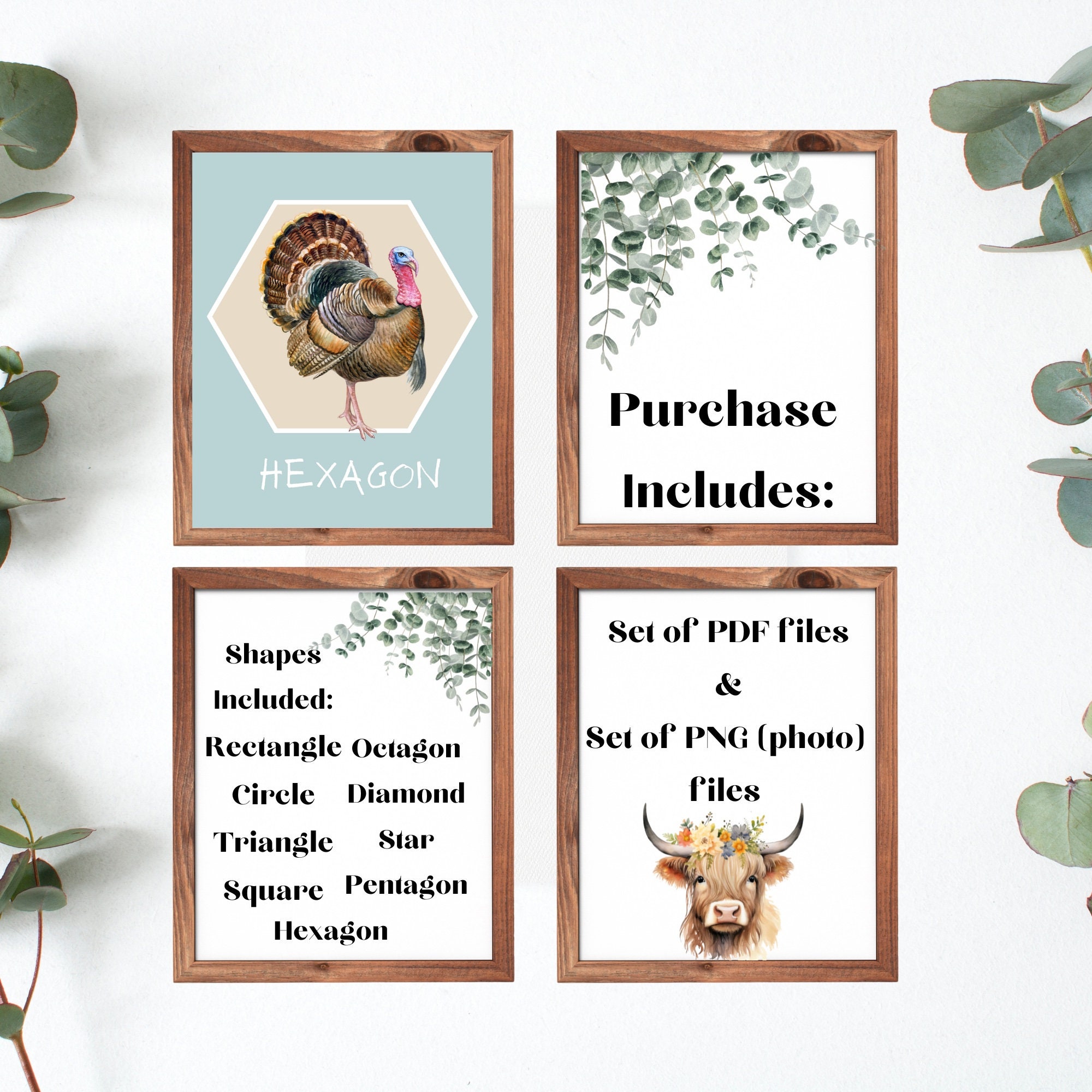 Farm Themed Shape Posters, Early Childhood, Farm Unit, Shape Posters ...