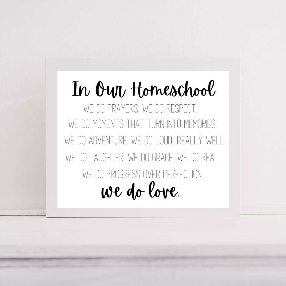 In Our Homeschool Homeschool Rules Homeschool Decor - Etsy