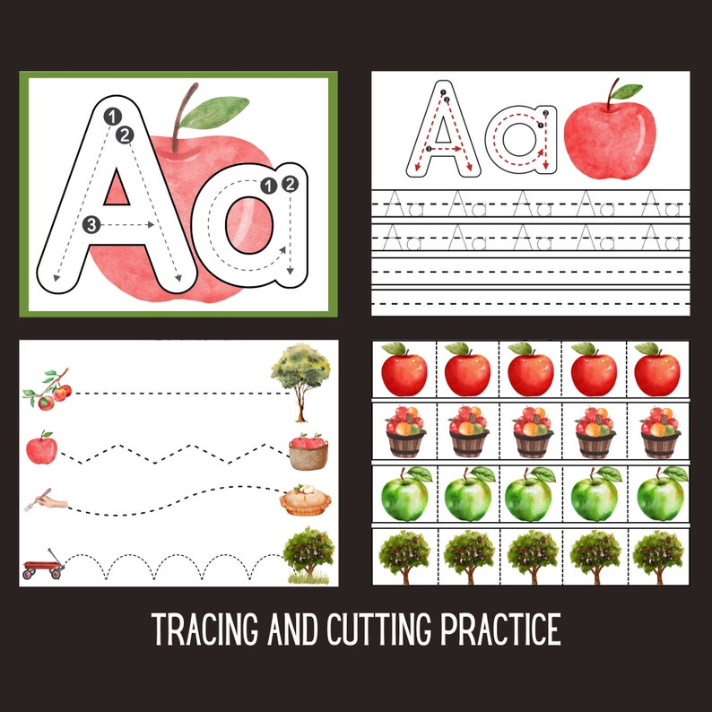 Apple Unit Study, Apple Anatomy, Pre-k Apple Printables, Montessori ...