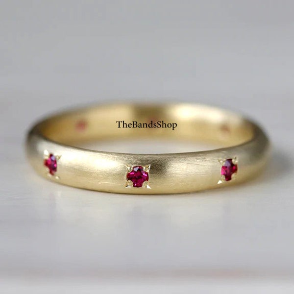 Flush Set Ring - Etsy