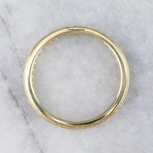 Milgrain Edge Full Eternity Band Natural Diamond Wedding - Etsy