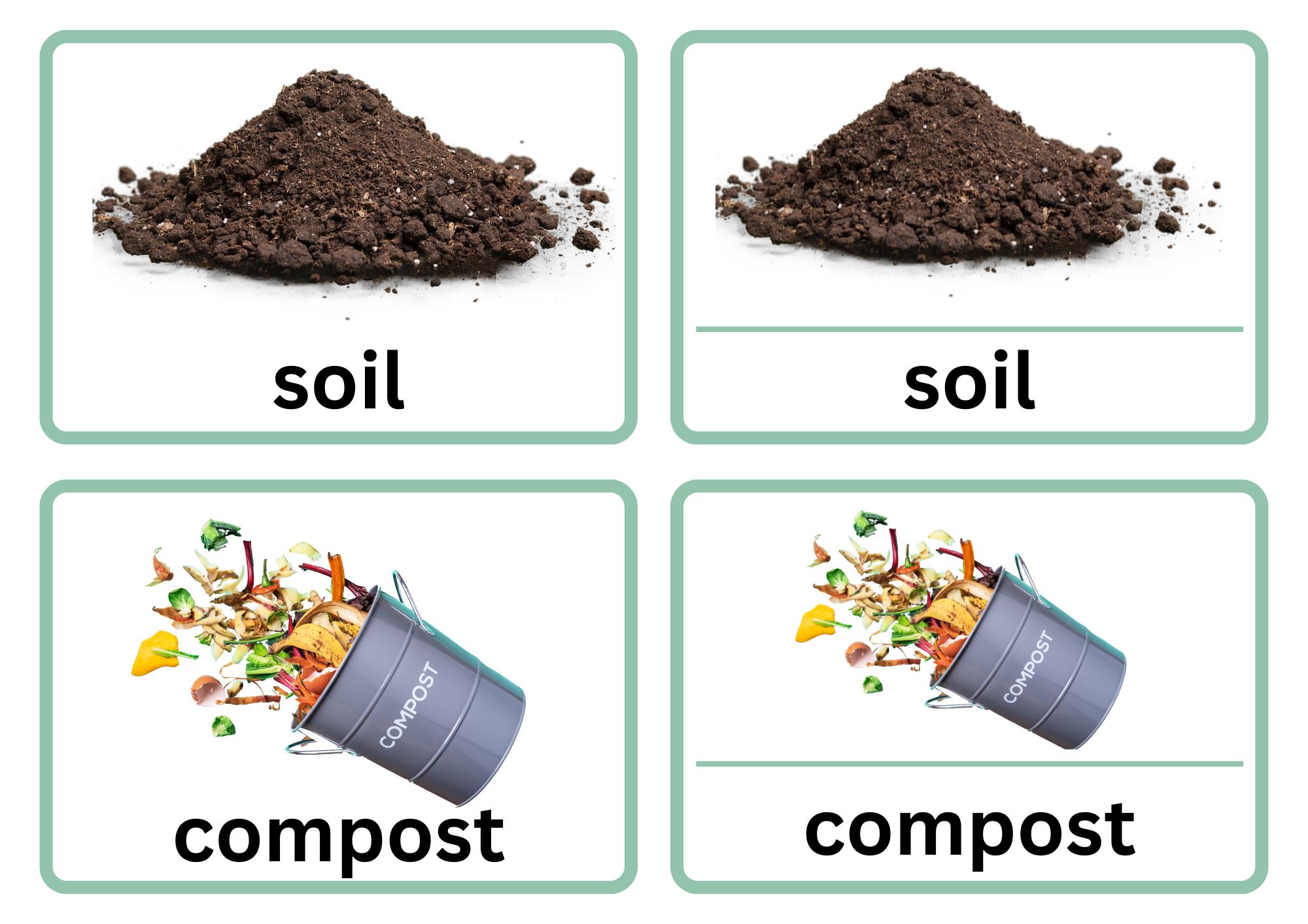 Gardening Montessori 3-part Cards Printable - Etsy