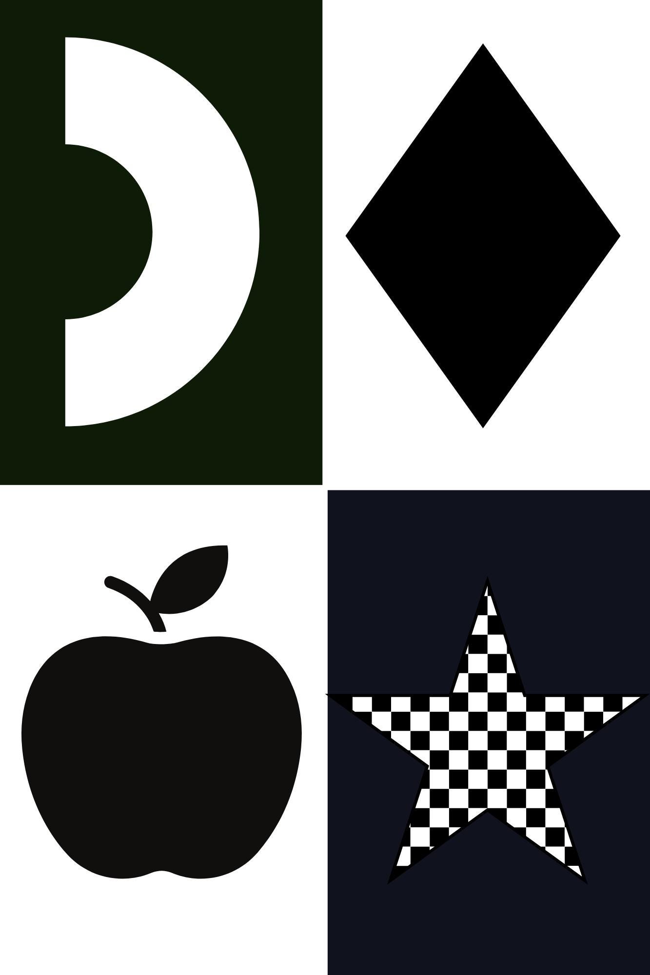 Montessori High Contrast Cards Printable (40 Black and White Cards) - Etsy