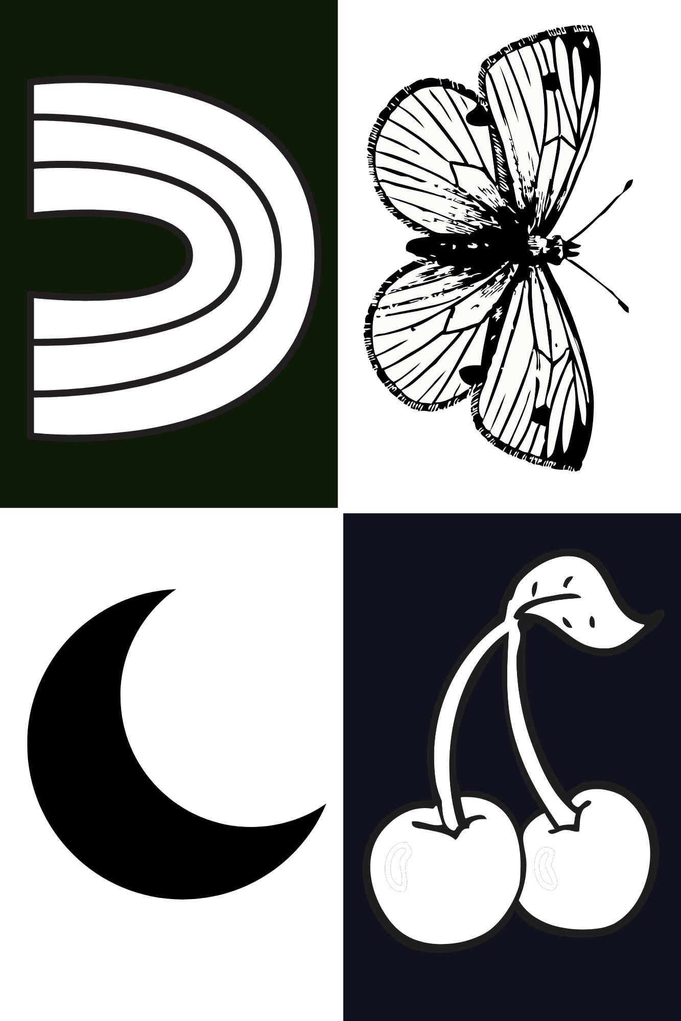 Montessori High Contrast Cards Printable (40 Black and White Cards) - Etsy