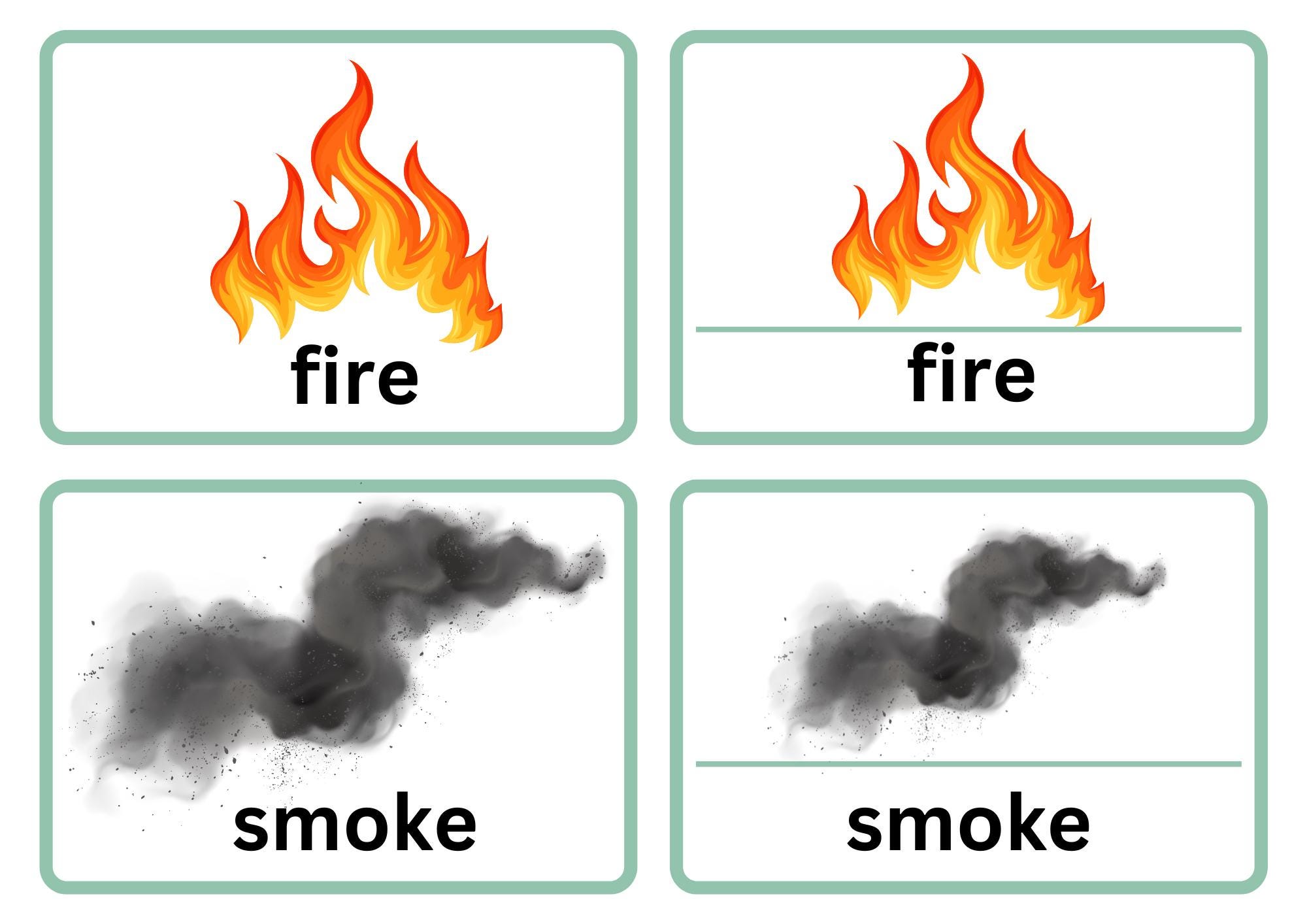 Fire Safety Montessori 3-part Cards Printable - Etsy