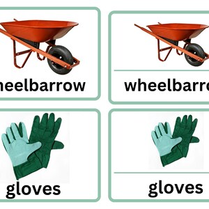 Gardening Montessori 3-part Cards Printable - Etsy