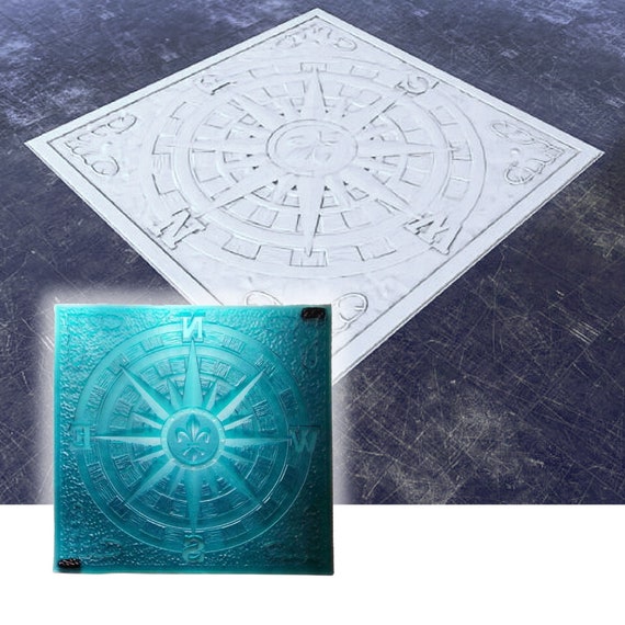 Polyurethane Stamp compass Lily Decorative - Etsy
