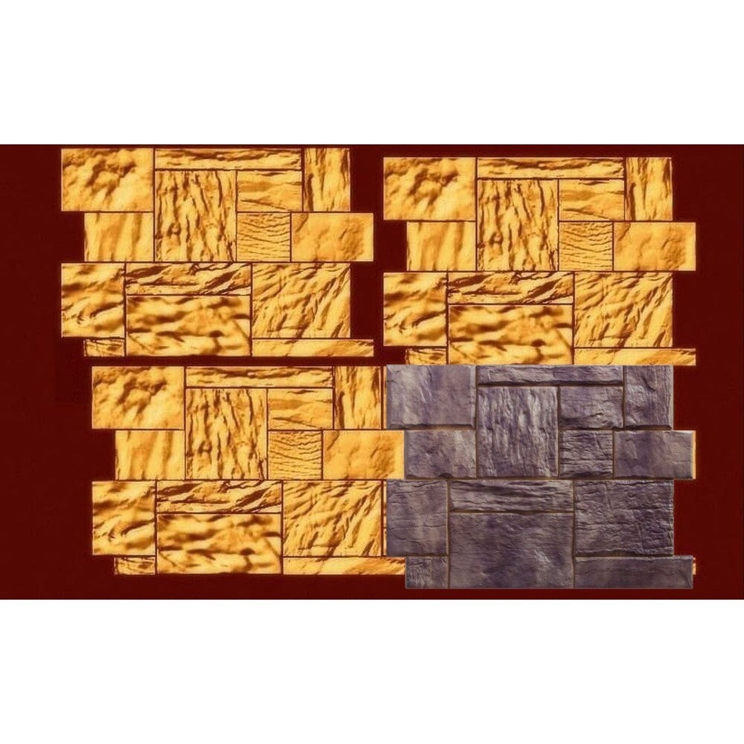 Polyurethane Mat Stamp CATALONIA With a Unique Texture for a Stone ...