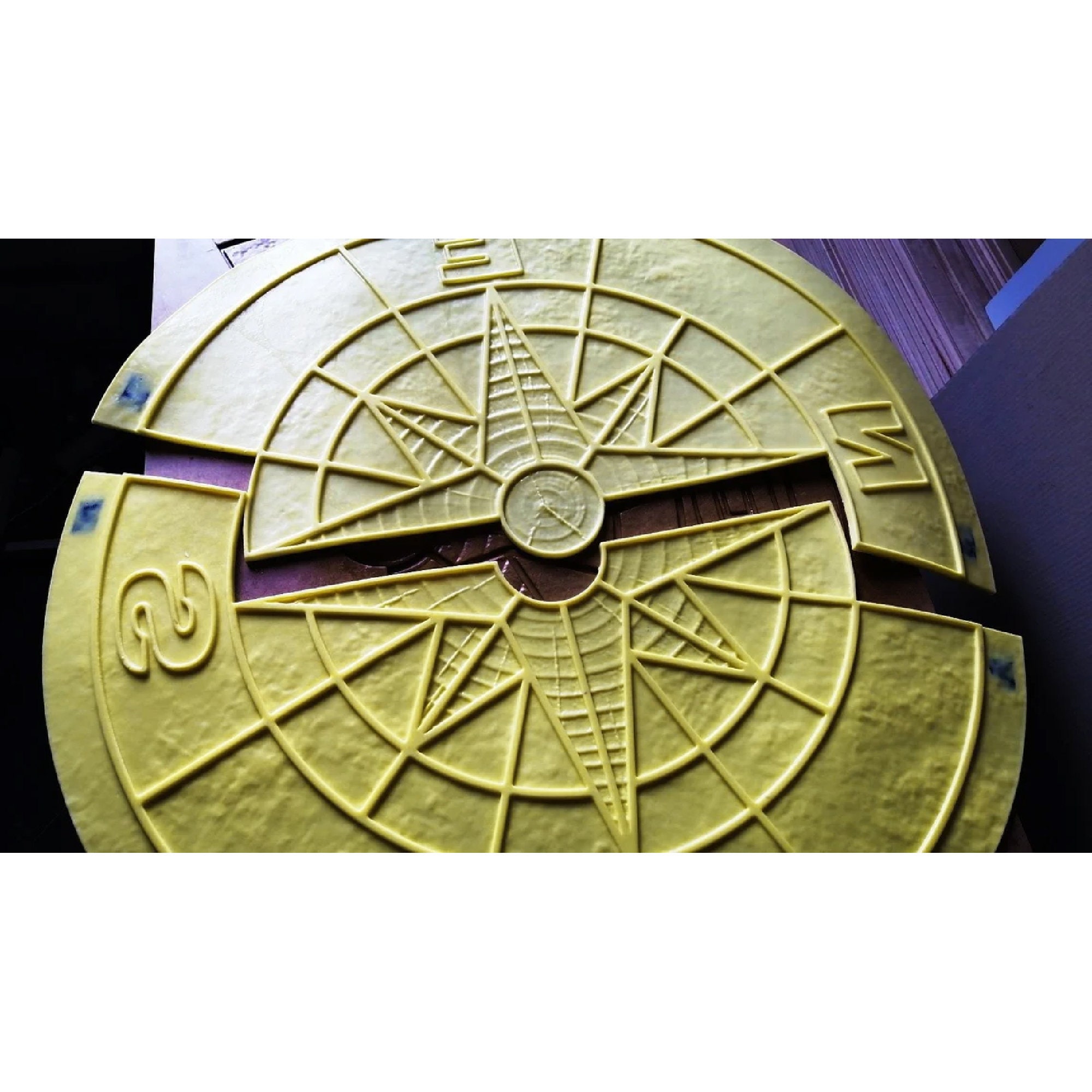 Polyurethane Stamp "compass-big" | Decorative Cement Concrete Stamping ...