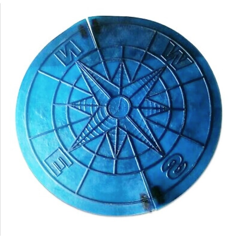 Polyurethane Stamp "compass-big" | Decorative Cement Concrete Stamping ...