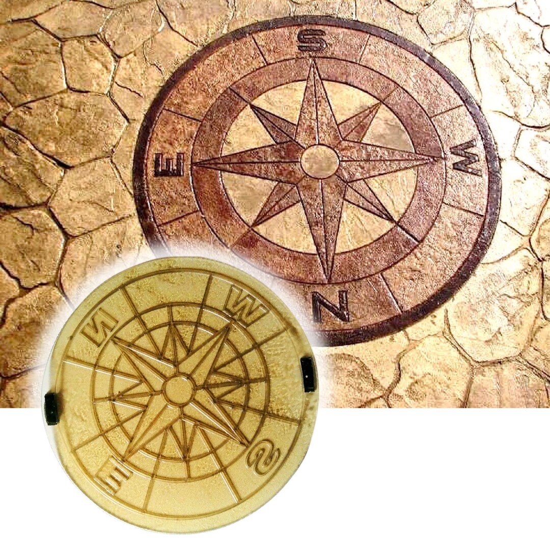 Polyurethane Stamp "compass" | Texturing Decorative Cement Concrete ...