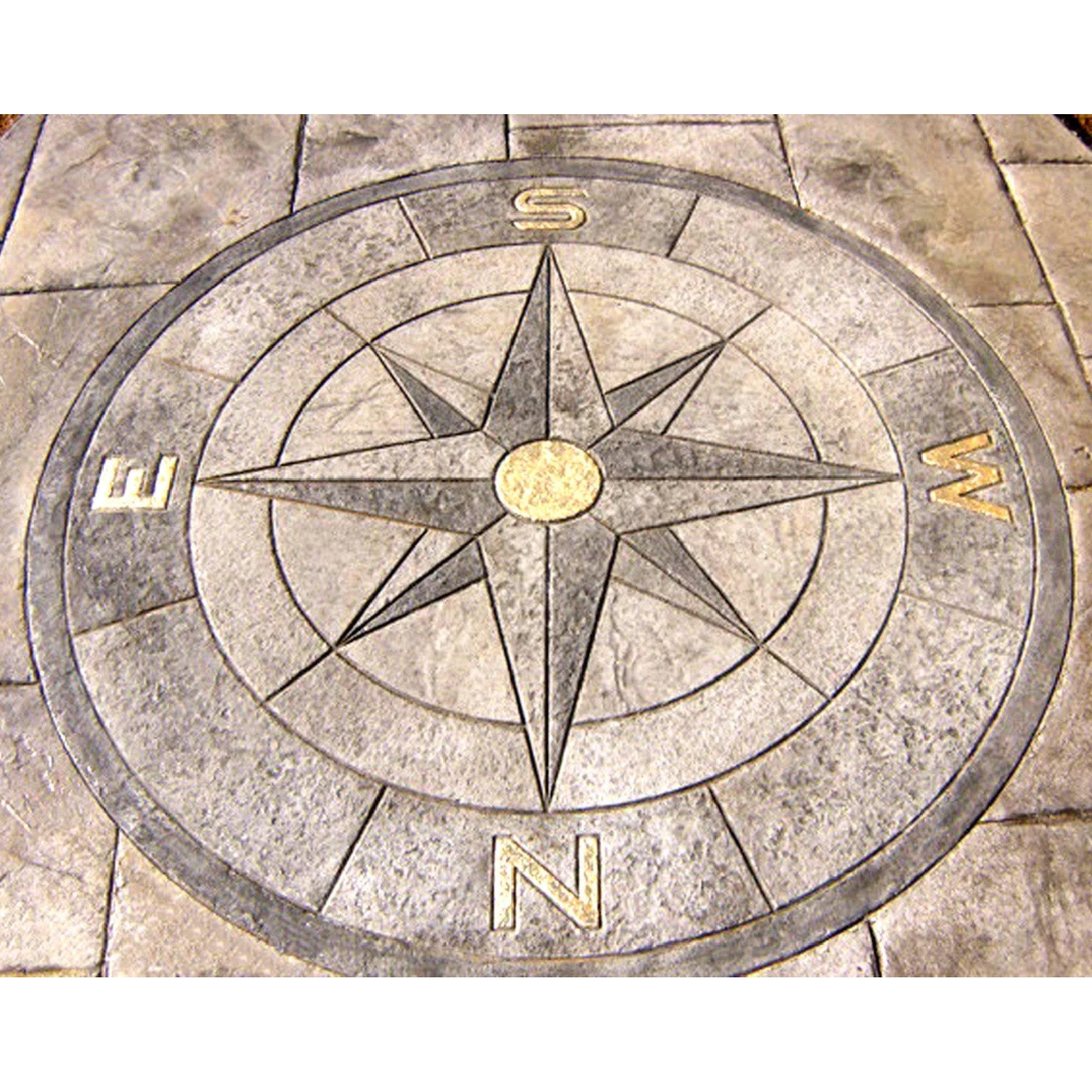 Polyurethane Stamp "compass" | Texturing Decorative Cement Concrete ...