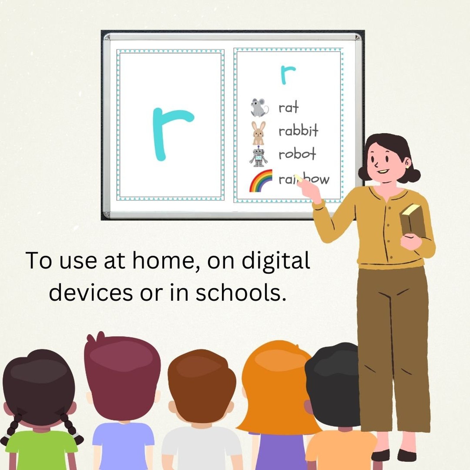 Printable PDF Double Sided Phonics Phases 2,3,4,5 | Large A6 Flash ...