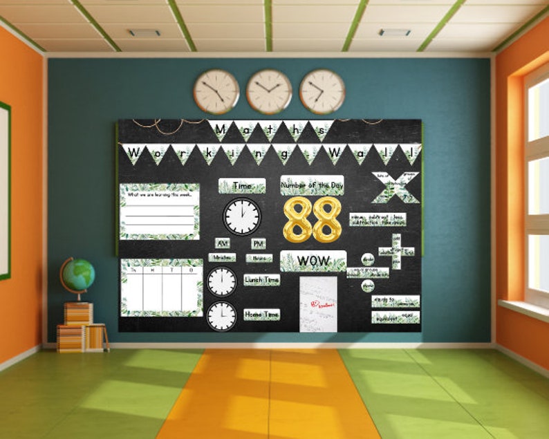 Maths Working Wall Display (botanical) - Etsy UK