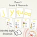 Printable PDF Double Sided Phonics Phases 3 | Large A6 Flash Cards ...
