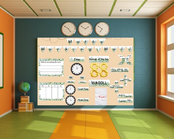 Maths Working Wall Display (botanical) - Etsy UK