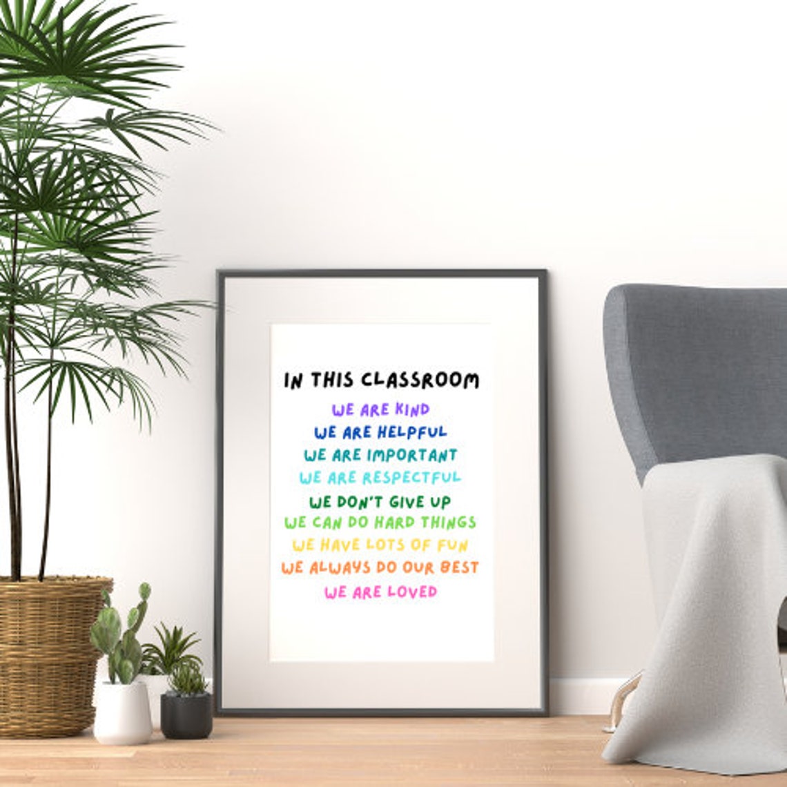 Classroom Poster Quotes Decor Growth Mindset Printable Back to School ...