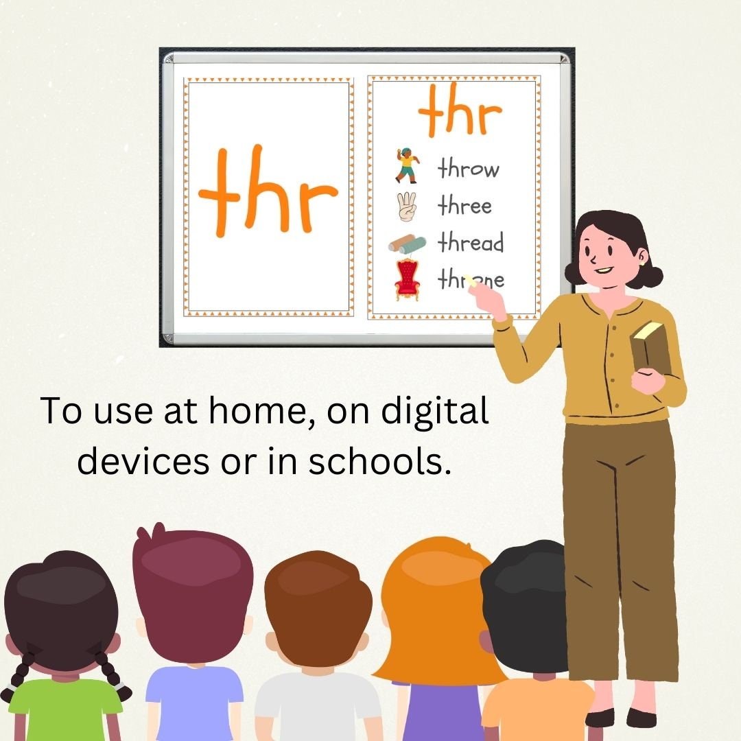 Printable PDF Double Sided Phonics Phases 4 | Large A6 Flash Cards ...