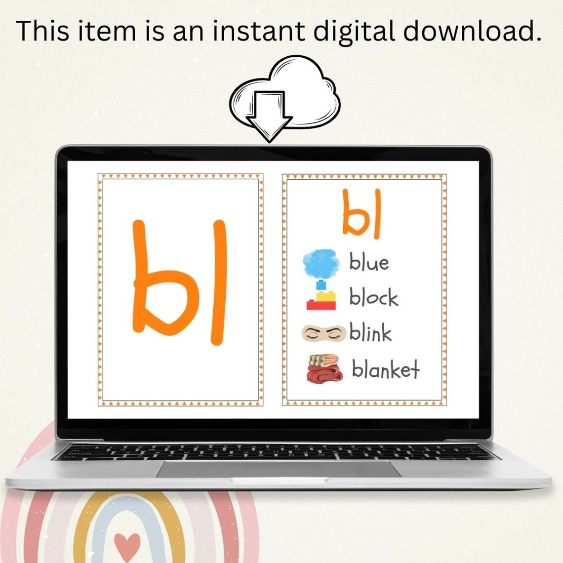 Printable PDF Double Sided Phonics Phases 4 | Large A6 Flash Cards ...