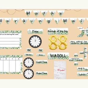 Maths Working Wall Display (botanical) - Etsy UK