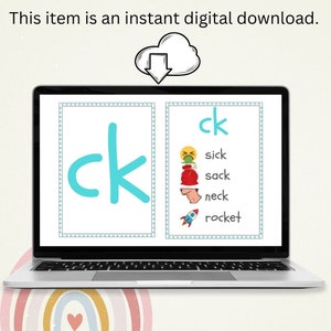 Printable PDF Double Sided Phonics Phases 2,3,4,5 | Large A6 Flash ...