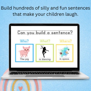 Silly Sentence Builder | Learning to Read and Write | School | Home ...
