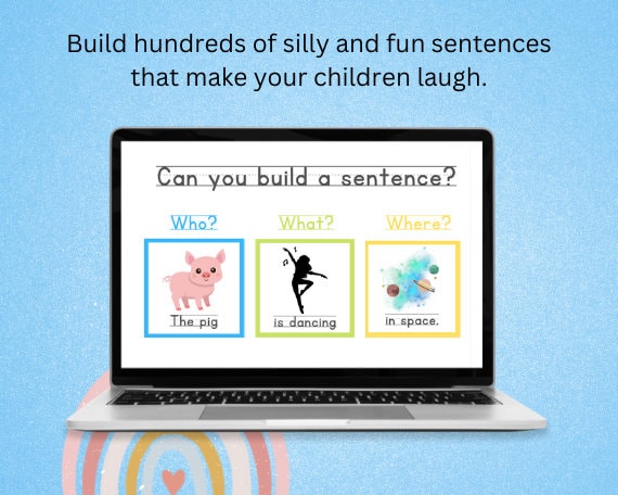 Silly Sentence Builder | Learning to Read and Write | School | Home ...