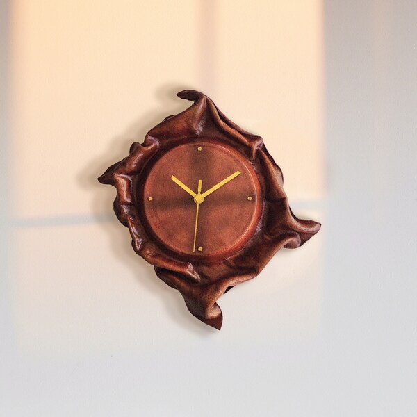 Leather Wall Clock - Etsy