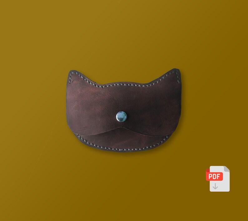 Cute Cat Shaped Coin Wallet PDF Pattern Digital Download - Etsy