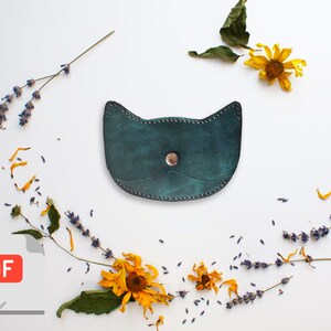 Cute Cat Shaped Coin Wallet PDF Pattern Digital Download - Etsy