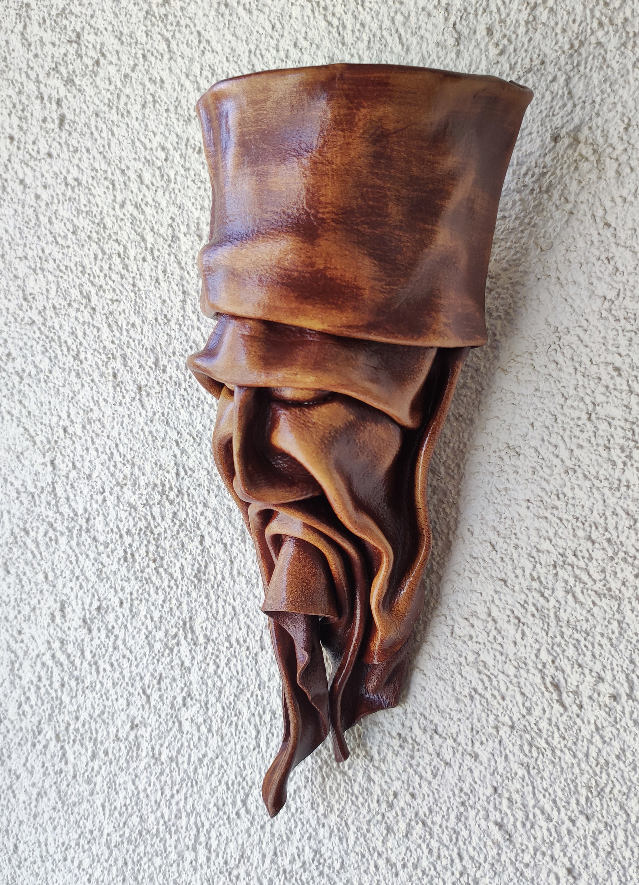 Ancient Wall Art - Shaman Art - Bohemian Wall Decor - Leather Mask - 3d ...