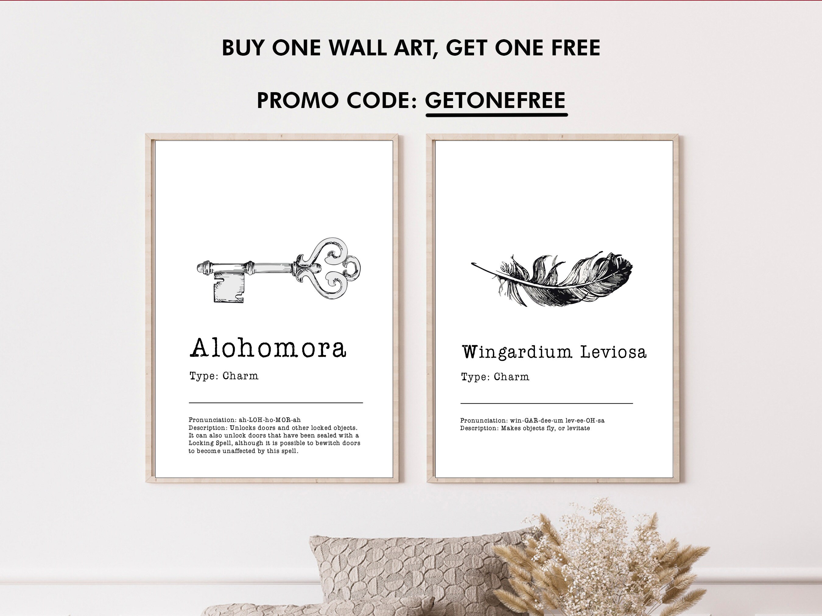 Printable Wall Art Alohomora Spell Pronunciation and Description of ...